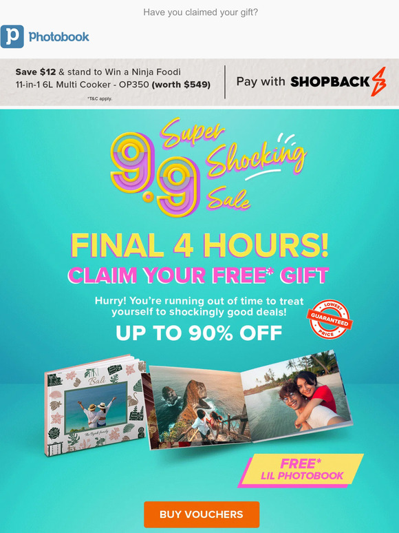 Photobook: 😱 Our 9.9 Shocking Sale Ends in 4hrs 😱 | Milled