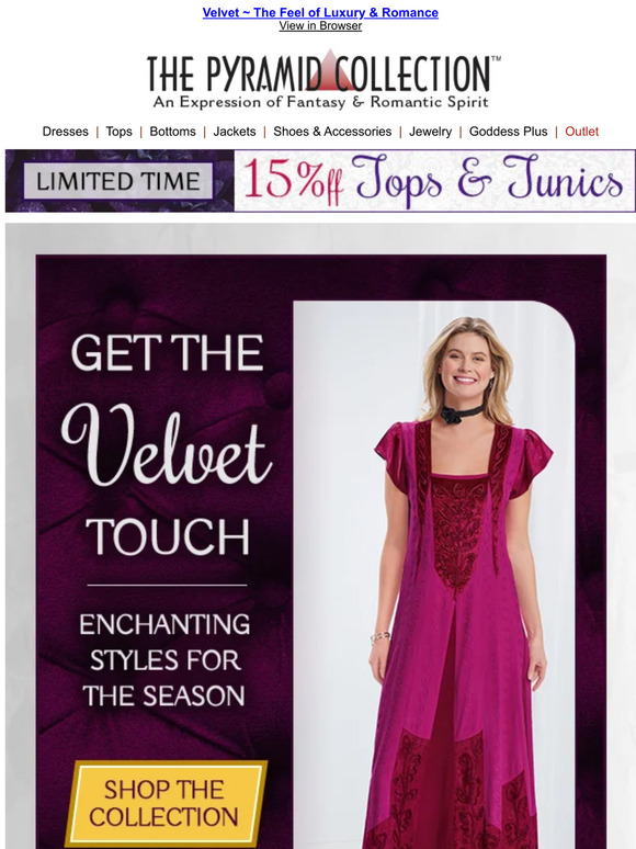 Pyramid Collection: Exceptional Velvet Fashion ~ Styles that Elevate ...