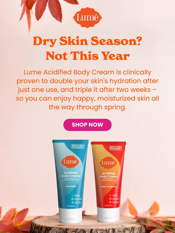 Lume: How to go all winter with NO dry skin | Milled