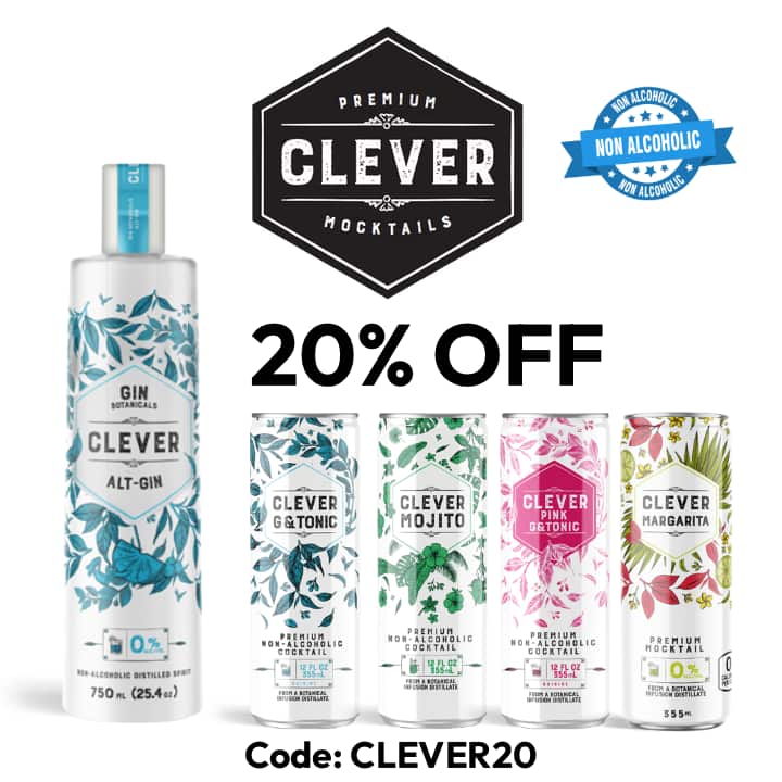 ProofNoMore: 20% of CLEVER MOCKTAILS | Milled