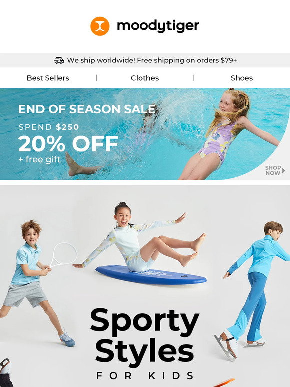 Moody Tiger: Sporty Styles for Kids: Unleash Their Active Potential ...