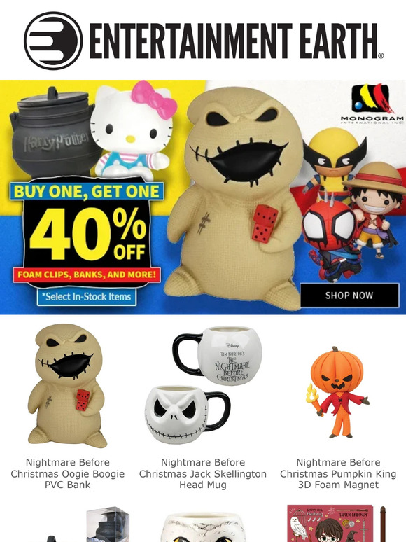 EntertainmentEarth.com: Go BOGO 50% Off during the Monogram Sale! | Milled