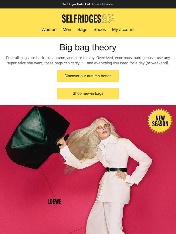 Selfridges: Trending: big bag theory | Milled