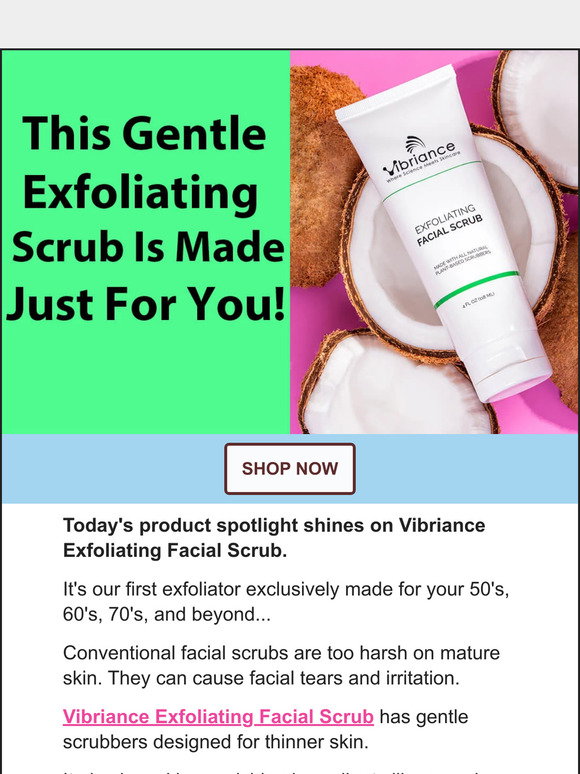Vibriance: Gentle Exfoliation For Your 50's, 60's, 70's, and Beyond ...