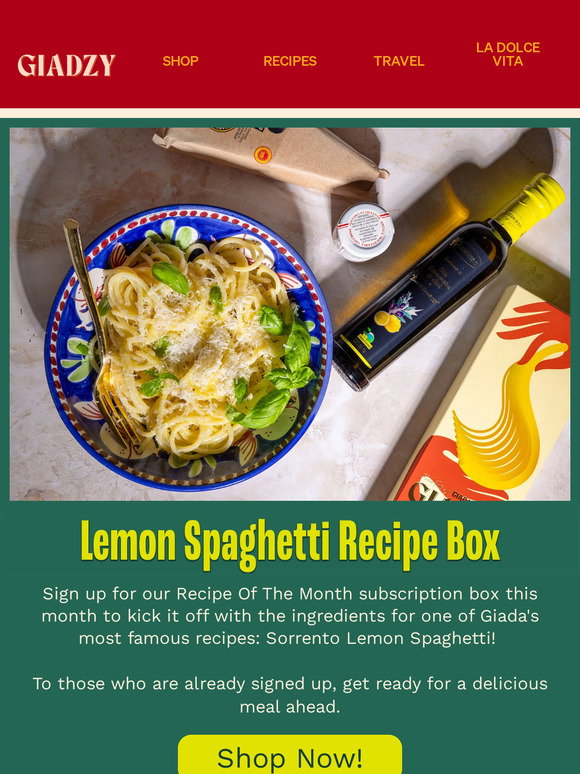 Giadzy: meet the subscription recipe kit of the month! | Milled