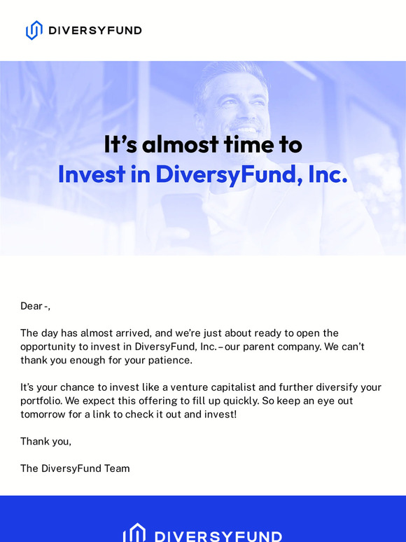 DiversyFund: The investment window opens tomorrow for the Venture ...