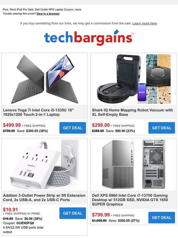 TechBargains: $300 off Lenovo Yoga 7i 2in1 Laptop | $7.50 Ratcheting Screwdriver | $200 Apple ...