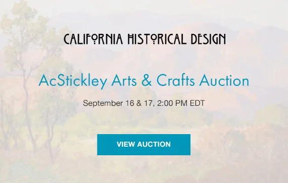 LiveAuctioneers: California Historical Design | AcStickley Arts ...