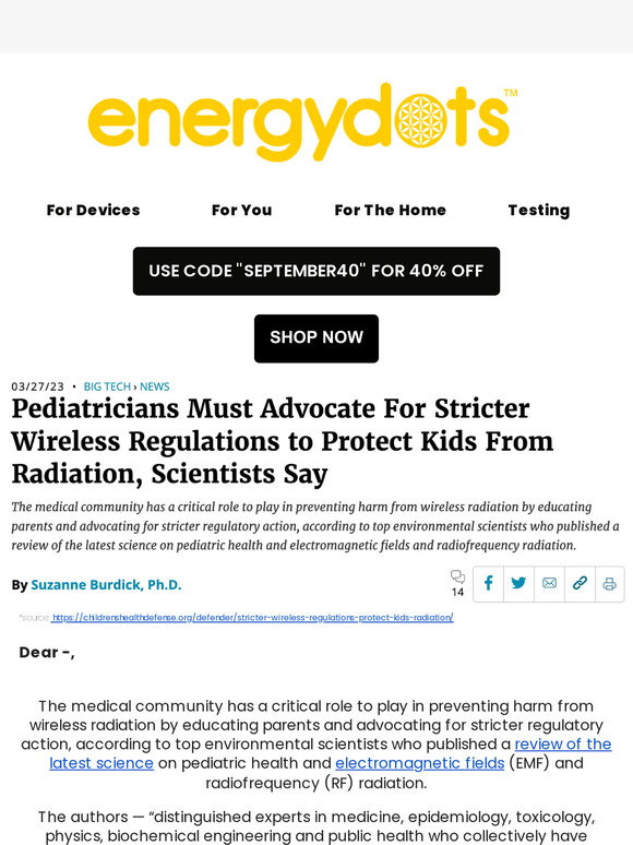 Energy Dots: WHAT DO DOCTORS SAY ABOUT KIDS AND RADIATION?! 📣🚨 | Milled