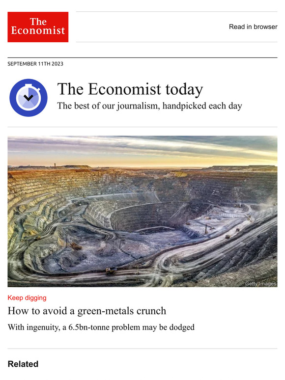 The Economist Dk: The world faces an almighty metals shortage | Milled