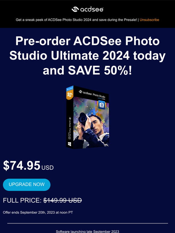 ACDSee: —, Claim your exclusive ACDSee 2024 pre-order discount! | Milled