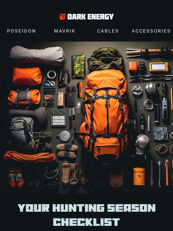 Dark Energy: Your Hunting Season Checklist | Milled