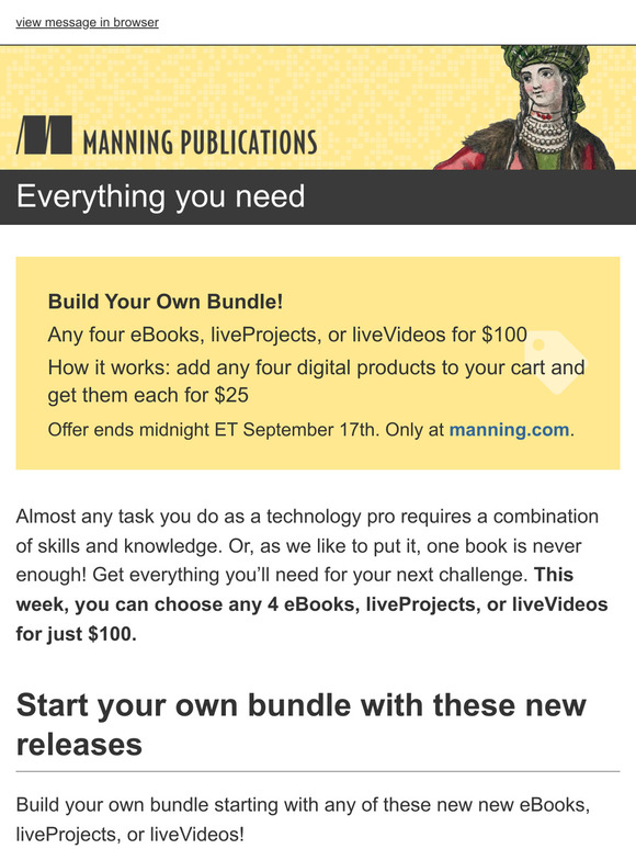 Manning Publications: Build your own bundle! | Milled