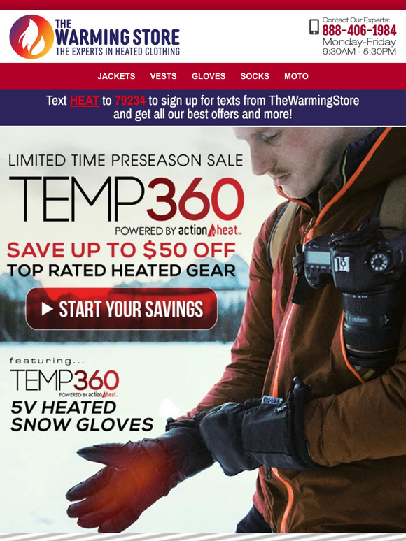 The Warming Store: 👀 Check out these hot Temp360 Heated deals? | Milled