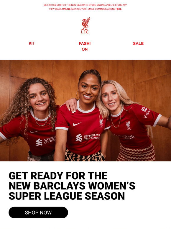 Liverpool FC: The WSL is back! Shop our new season essentials | Milled