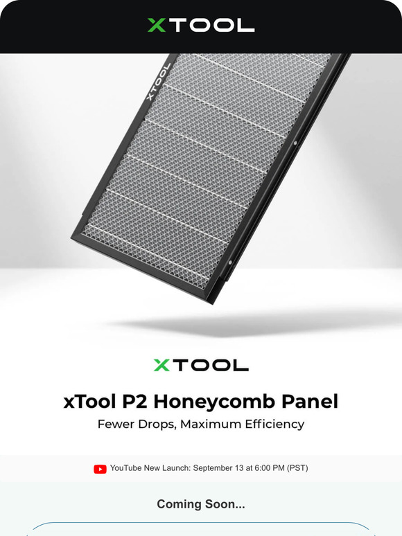 xTool: Get Ready: xTool P2 Honeycomb Panel Coming Soon!🚀 | Milled