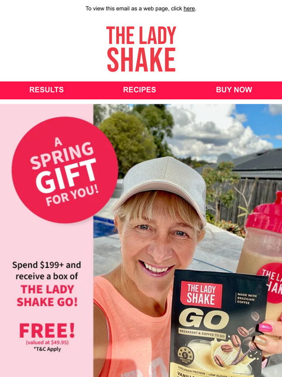 The Lady Shake: Have you claimed your free The Lady Shake GO! Ladies ...