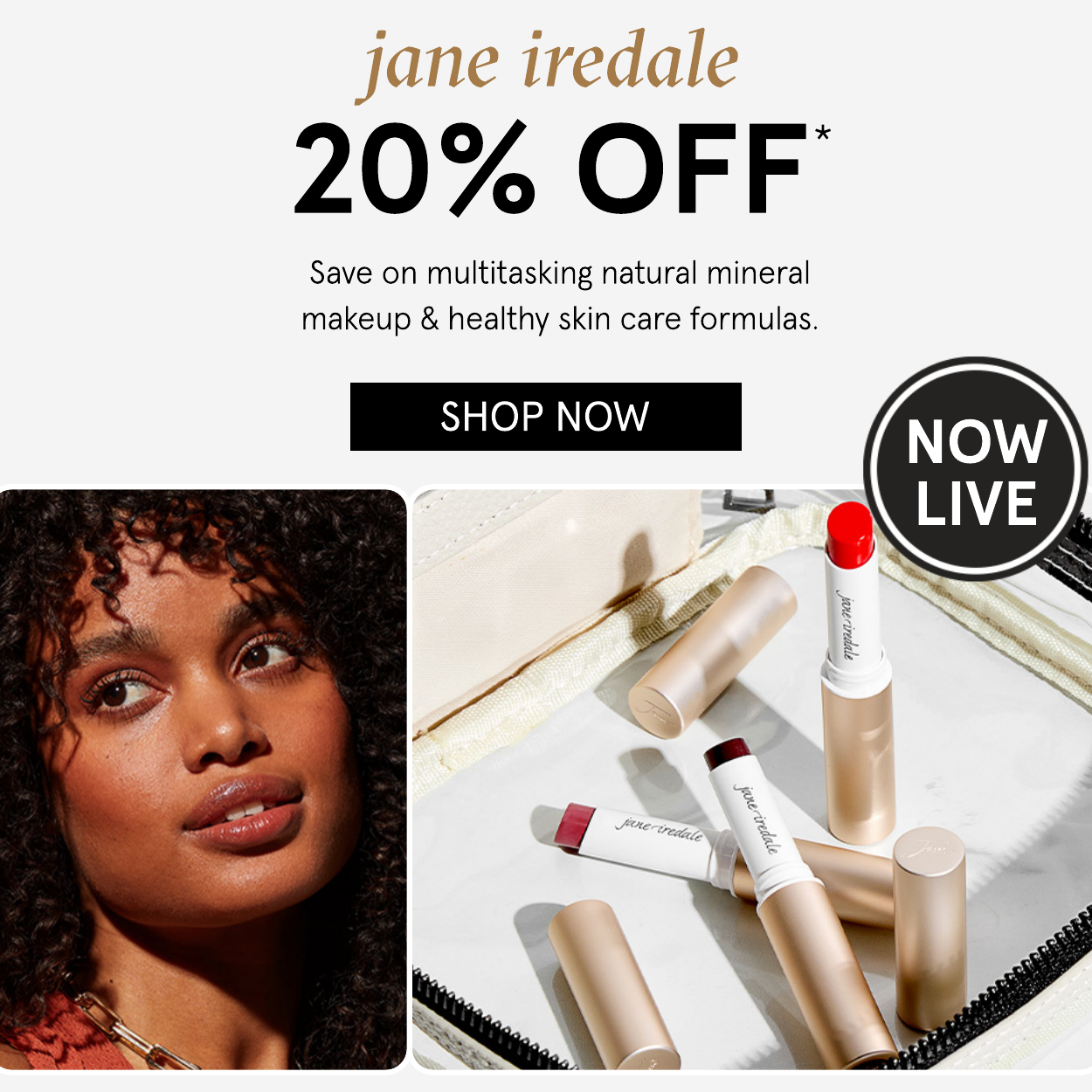 Blush.com: NOW: 20% off natural mineral formulas from jane iredale | Milled