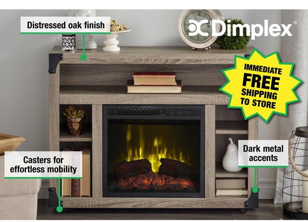 Menards: Electric Fireplace UNDER $100! | Milled