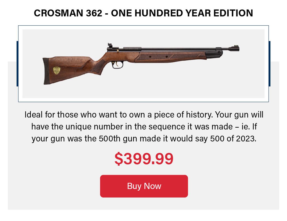 Crosman: Special edition airguns - A century of legacy! | Milled