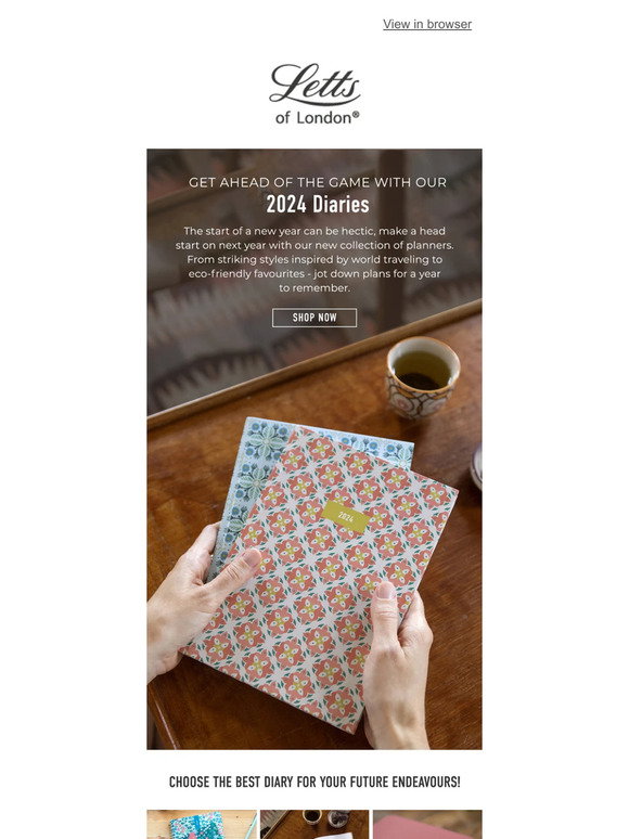Letts of London: 2024 Diaries are now Available! | Milled