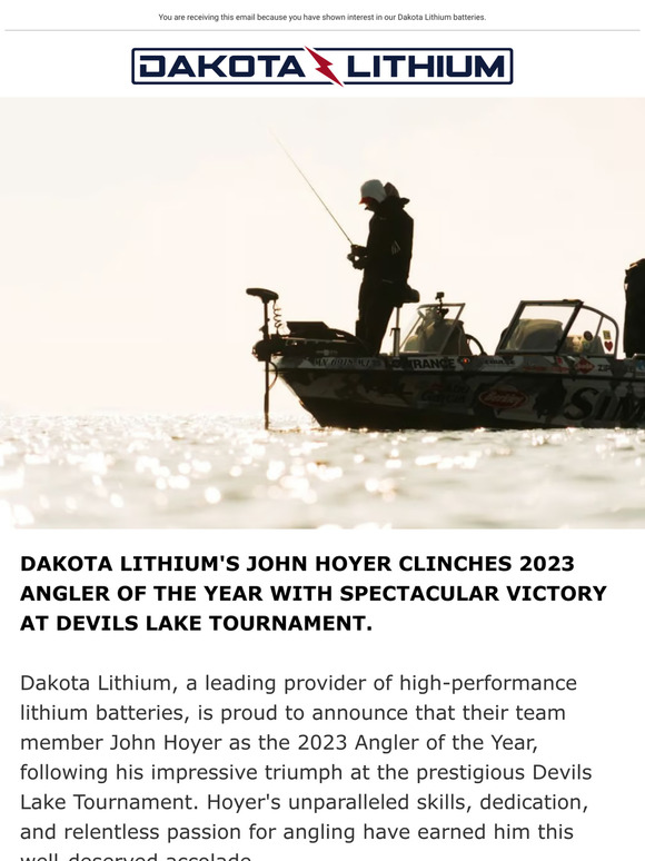 Dakota Lithium: Dakota Lithium's John Hoyer Clinches 2023 Angler of The ...