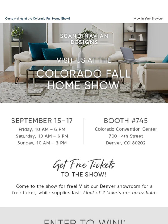 Scandinavian Designs: Visit the Colorado Fall Home Show! | Milled