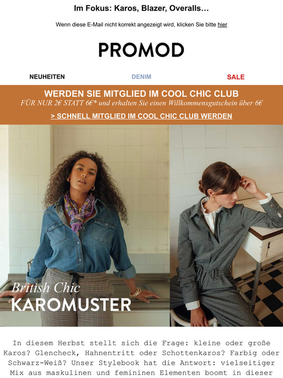 Promod: Maskulin-feminin: auf die Mischung kommt es an. | Milled