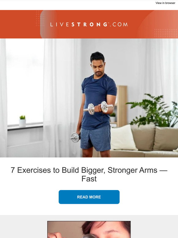 Livestrong: 7 Exercises to Build Stronger Arms — Fast, The Injury ...