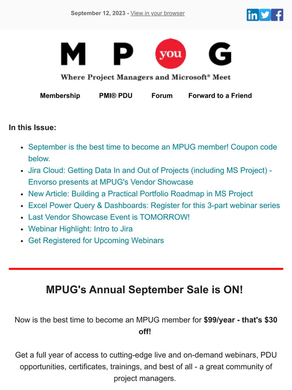 MPUG: Building a Practical Portfolio Roadmap in MS Project | Milled