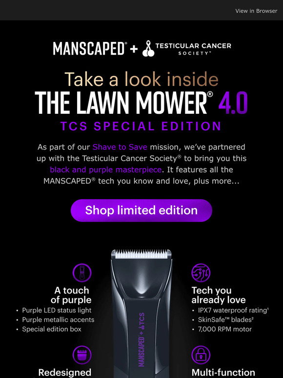 Manscaped: Take a look inside The Lawn Mower® 4.0 TCS Special Edition ...