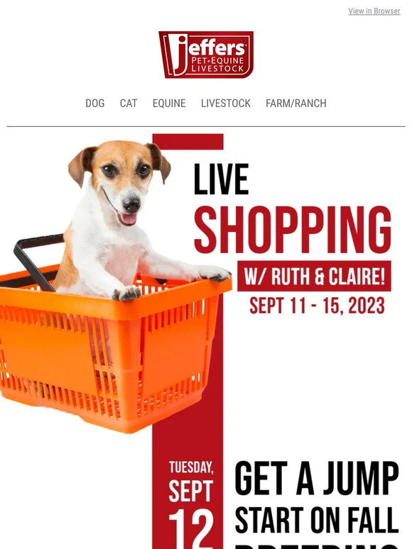 Jeffers Pet: Whoops Our bad -- Dates Corrected!! | Milled