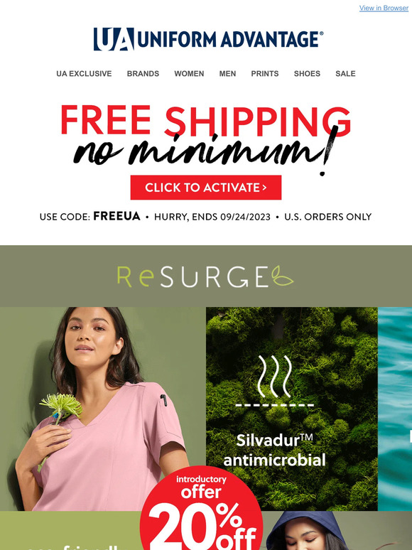 Uniform Advantage: FREE SHIPPING | NEW Resurge 🍃 20% off | Milled