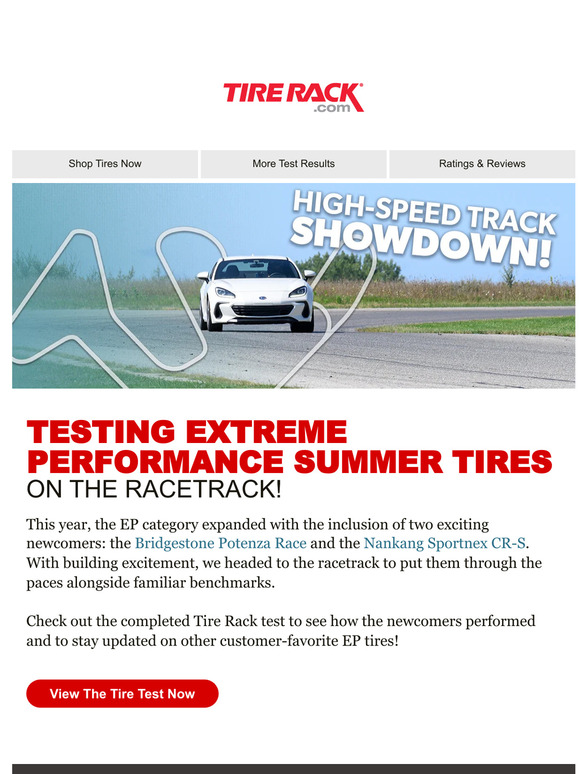 Tire Rack: Testing Extreme Performance Summer Tires on the Racetrack ...
