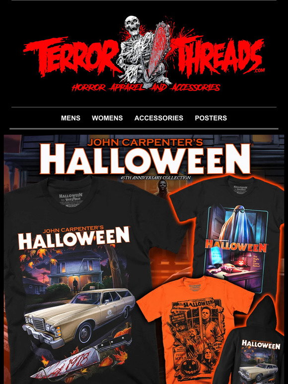 Terror Threads: Our New, Halloween 45th Anniversary Collection Is Now ...