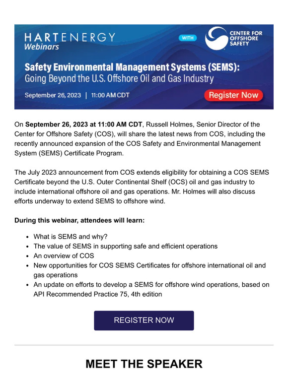 Hart Energy: Join Us - Hart Energy Webinars - Safety Environmental ...