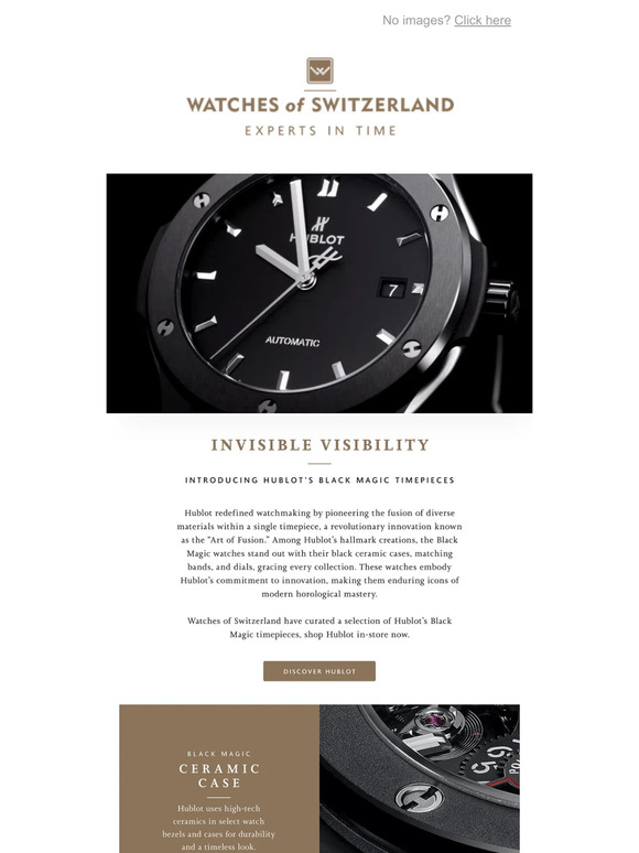Watches of Switzerland: Invisible Visibility | Introducing Hublot’s ...