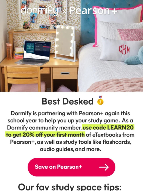 Dormify: ready to ace your study game? 📚 | Milled