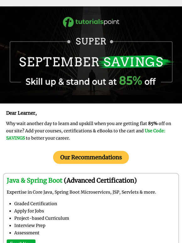 Tutorialspoint: 🔥You have earned it! | Milled