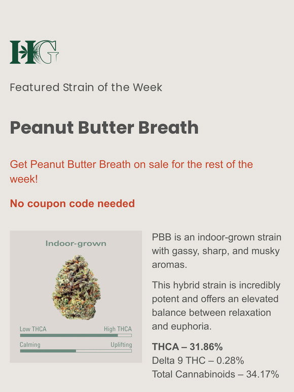 Hemp Generation: Strain of the Week: Peanut Butter Breath! | Milled