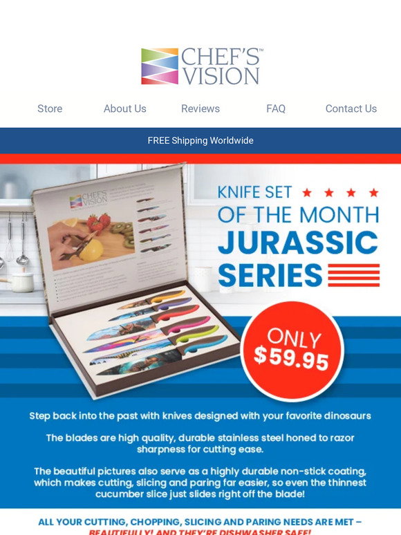 Chef's Vision: Knife Set of the Month: Jurassic Series 🦖 | Milled