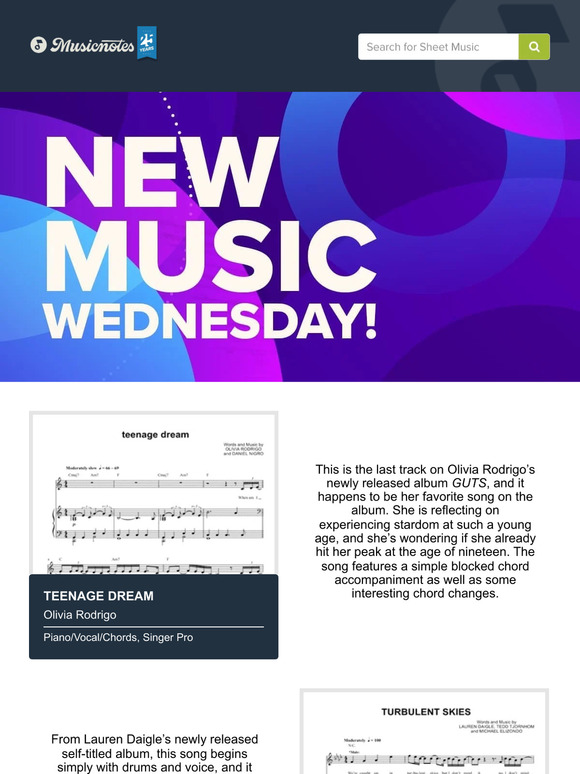 Musicnotes.com: Learn About Our Fresh, New Music 🎶 | Milled