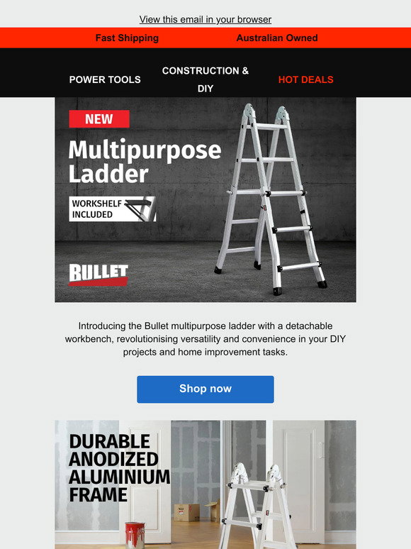 Edisons: 🪜 NEW Bullet Multipurpose Ladders now at Edisons 🪜 | Milled