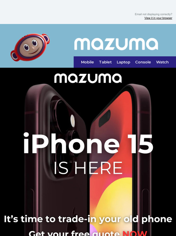 Mazuma Mobile: iPhone 15 is HERE!😍 | Milled
