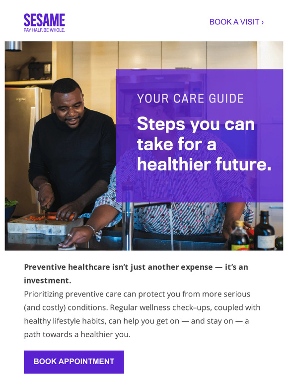 Sesame Care: Your care guide: Simple steps to a healthier future | Milled