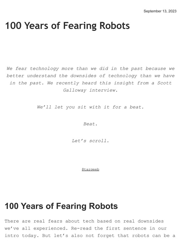 Shop Cool Material: 100 Years of Fearing Robots | Milled