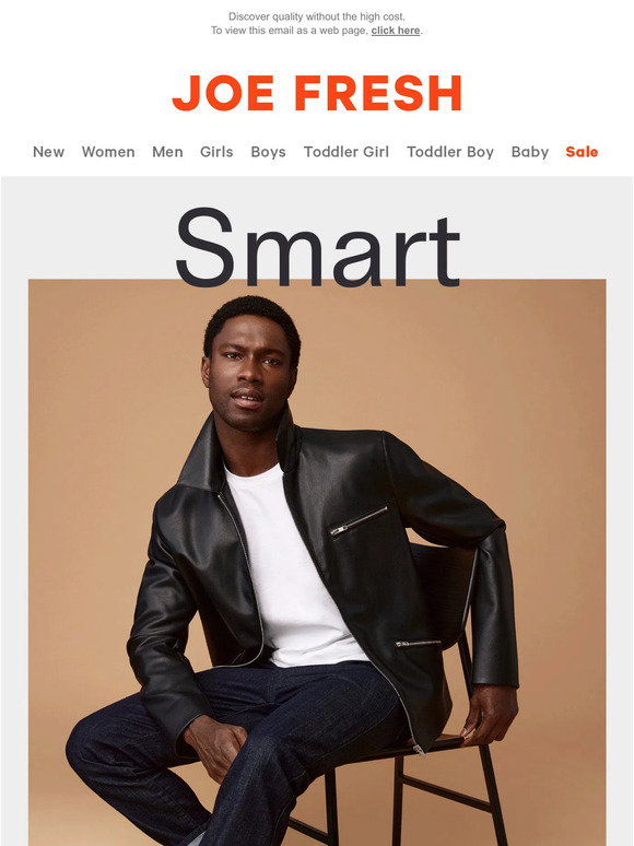 Joe Fresh: New Men's Elevated Collection | Milled