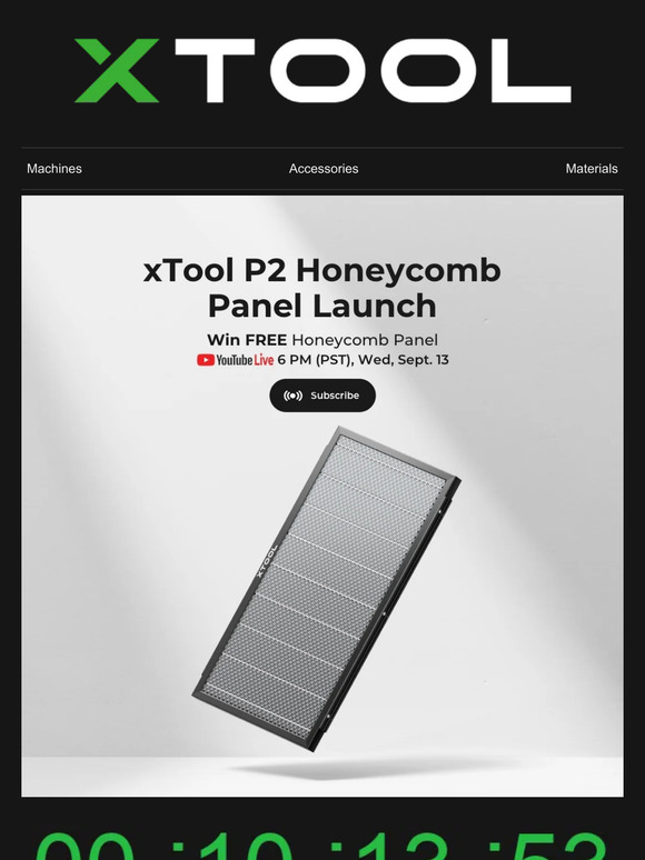 xTool: 💥xTool P2 Honeycomb Panel New Launch | LIVE Wednesday | Milled