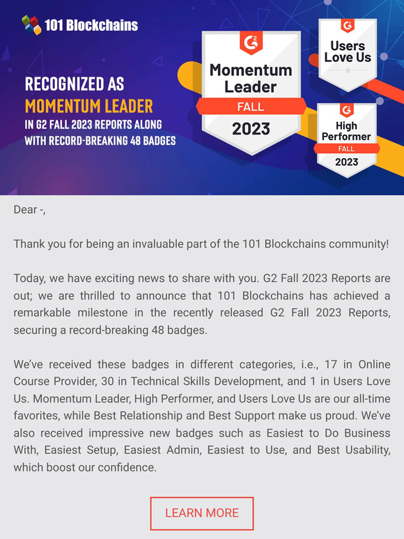 101 Blockchains: Celebrating 101 Blockchains Record-breaking Success in ...