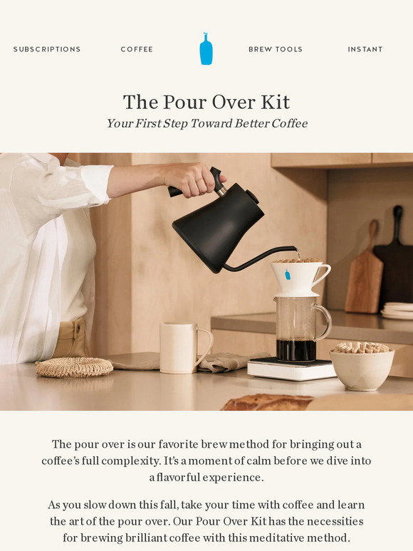 Blue Bottle Coffee: Brew Pour Over for Better Coffee | Milled